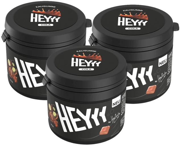 HEYYY KAUGUMMI BY Moritz "NEUE SORTE COLA" 3 x 68g (40 Stück) EUR 14,95 ...