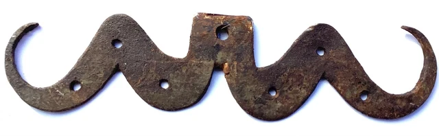 ANCIENNE FERRURE DE Porte En Fer Forgé Wrought Iron Door Hardware EUR ...