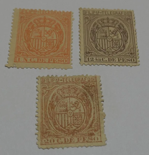 PHILIPPINES 1892 TELEGRAPH small collection unused $5.50 - PicClick AU
