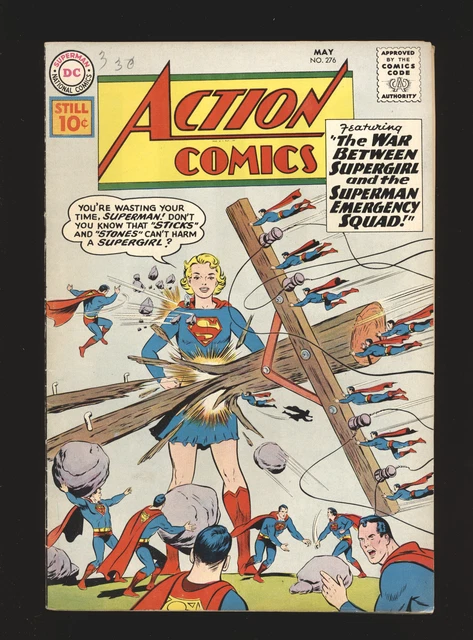 ACTION COMICS # 276 - 1er Brainiac 5, Phantom Girl Fine + Cond pli ...