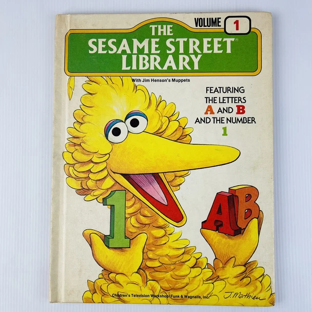 VINTAGE 1978 THE SESAME STREET LIBRARY Book Volume 1 Muppets Inc ...
