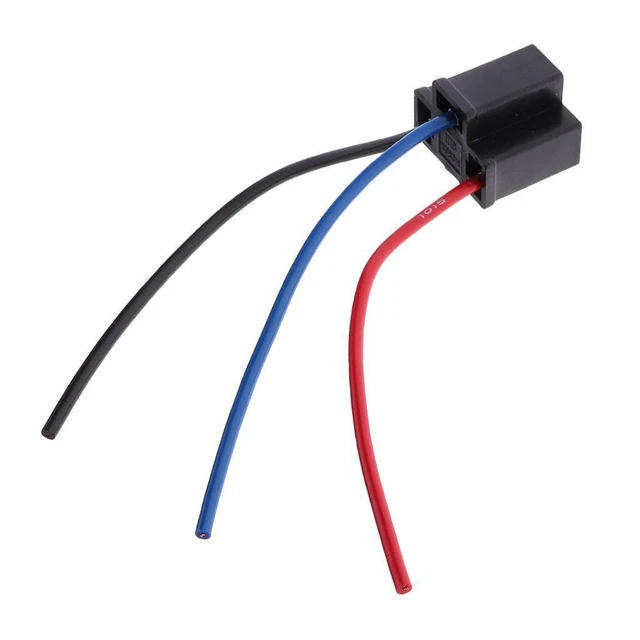 CAR H4 HEADLIGHT Female Socket 3 Wire Wiring Harness Connector $9.22 ...