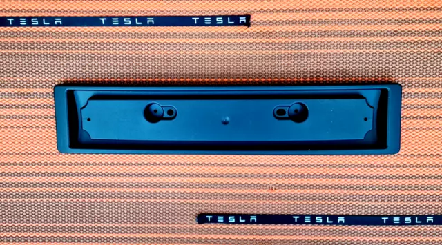 GENUINE TESLA MODEL 3 Front Bumper E.U Number Plate Holder Bracket 2017 ...