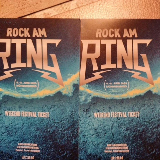 ROCK AM RING 2025- 2 Weekend Festival Tickets EUR 400,00 - PicClick DE