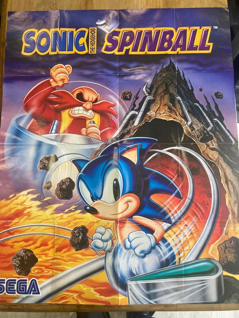 POSTER LIBRETTO SONIC Spinball serie Mega Drive Sonic The Hedgehog EUR ...