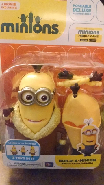 DESPICABLE ME MINIONS Deluxe Action Fig. Build-A-Minion Arctic Kevin ...