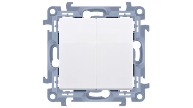SIMON 10 DOUBLE stair switch without pictogram (module) 10AX, 250V ...