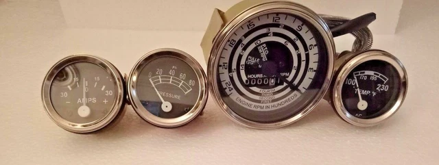FORD TRACTOR TEMP Amp Oil Speedometer Gauge Set for Mod 600 700 800 900 ...