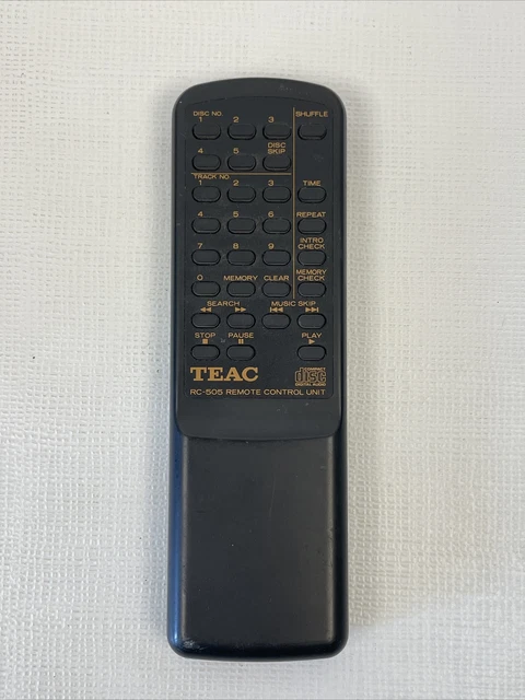 GENUINE TEAC RC-505 CD Player Remote Control $7.87 - PicClick