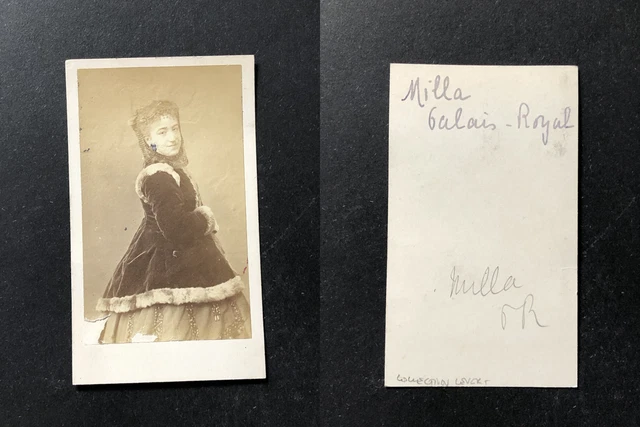 THE ACTRESS MISS Milla, from the Royal Palace Theatre, circa 1865 ...