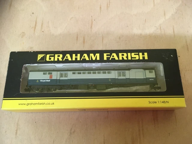 LOT..510F..N GAUGE FARISH 374-902 MK1 TPO SORTING VAN ROYAL MAIL BLUE ...