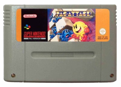 PAC-ATTACK (SNES GAME) Pacattack Pacman Pac Man Super Nintendo B EUR 16,90 - PicClick IT
