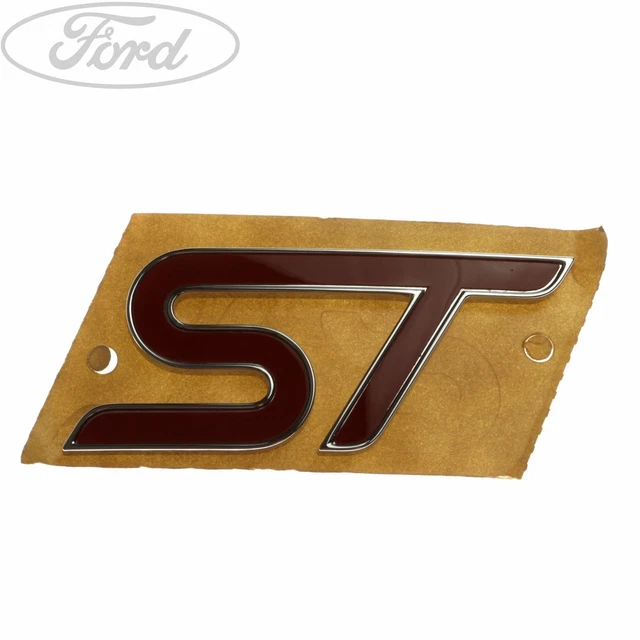 ORIGINAL FORD FOCUS Fiesta ST - ST Schriftzug/Emblem rot Vordergrill ...