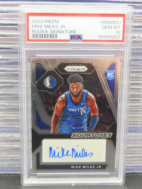 2023-24 PANINI PRIZM Mike Miles Jr recrue signatures voiture RC #RSI ...