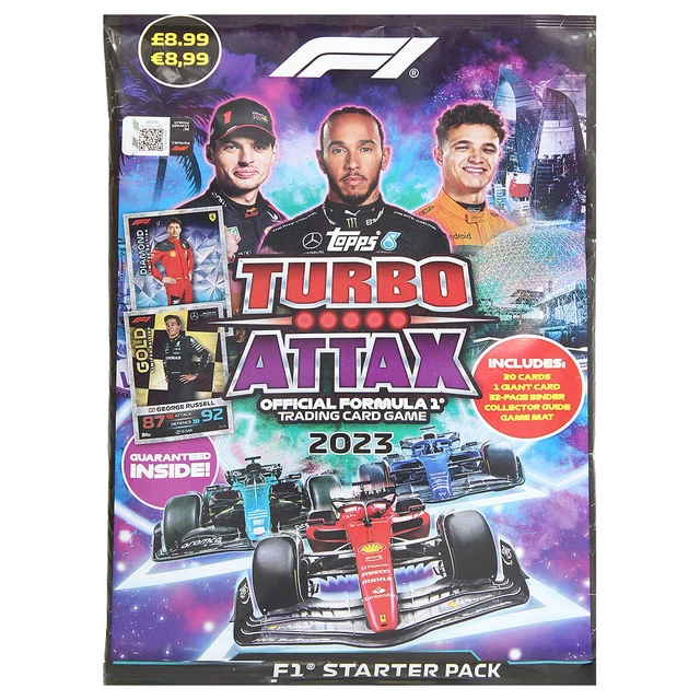 F1 FORMULA 1 Turbo Attax 2023 Official Topps Trading Cards Starter Pack ...