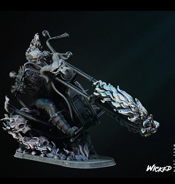 MARVEL GHOST RIDER 1/16 Scale Resin 3d printed model kit Unpainted £49. ...