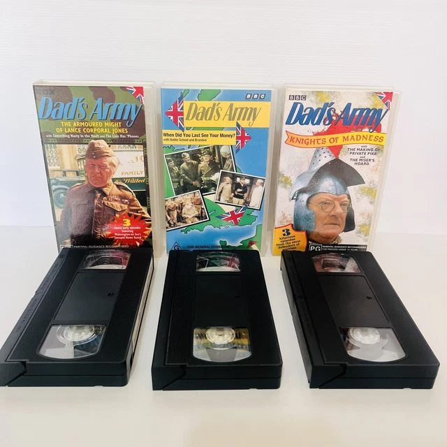 DAD'S ARMY VHS Video Tape Bundle Lot Of 3 BBC Comedy Dads Army Tv ...