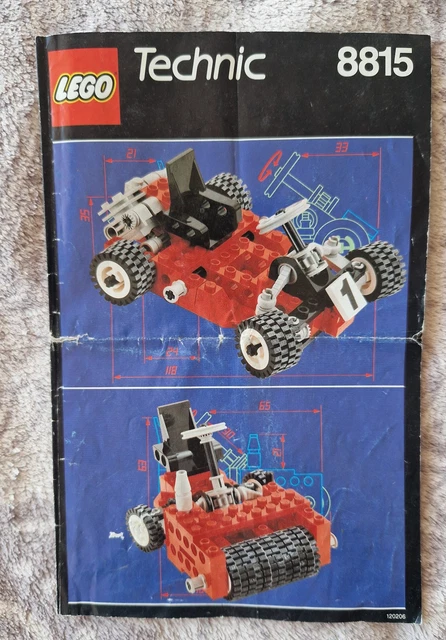 LEGO TECHNIC 8815 : notice instruction manuel - Vintage 1991 Lego group ...