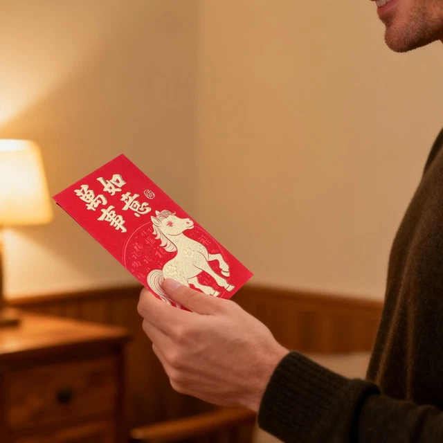 60 PCS 2026 Horse Red Envelopes Chinese New Year Lucky Money Cash Paper ...