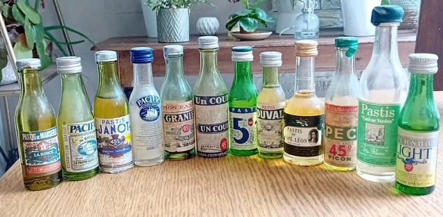 LOT DE 12 Mignonette PASTIS : RICARD, 51 Jeanot, Pec,duval Vintages EUR ...