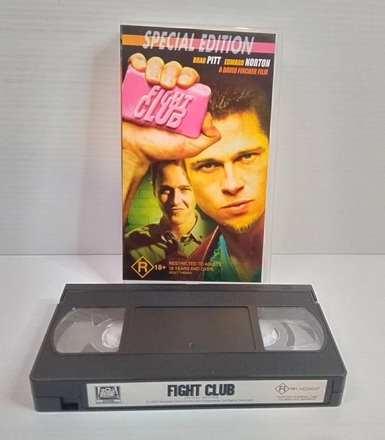 FIGHT CLUB SPECIAL Edition R18+ VHS VIDEO TAPE (1999) Brad Pitt, David ...
