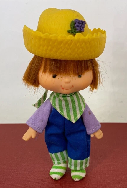 VINTAGE 1980S 🍓 STRAWBERRY SHORTCAKE 🍓 Huckleberry Pie Boy Doll w Flat ...