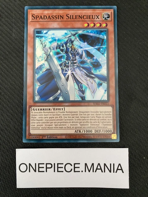 CARTE YU-GI-OH! SPADASSIN Silencieux RA02-FR011 1st EUR 2,00 - PicClick FR