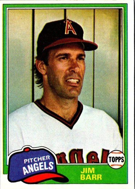 1981 TOPPS JIM Barr #717 California Angels carte de baseball EUR 4,32 ...