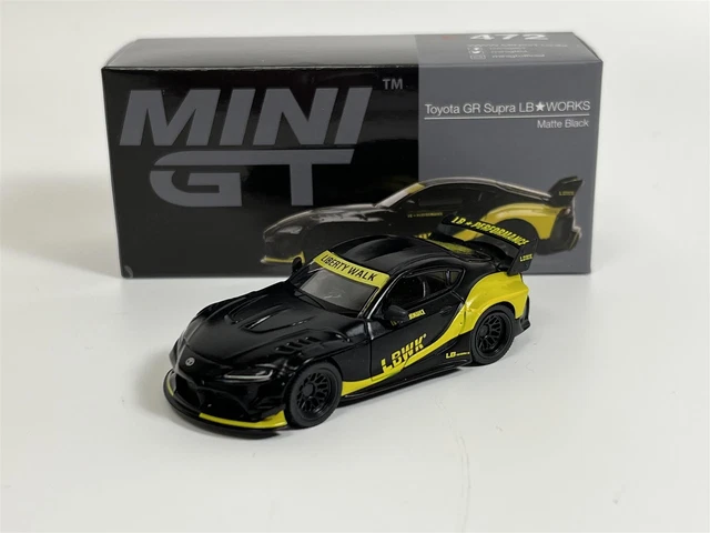 TOYOTA GR SUPRA LB Fonctionne Rhd Noir Mat 1:64 Mini GT MGT00472R EUR ...