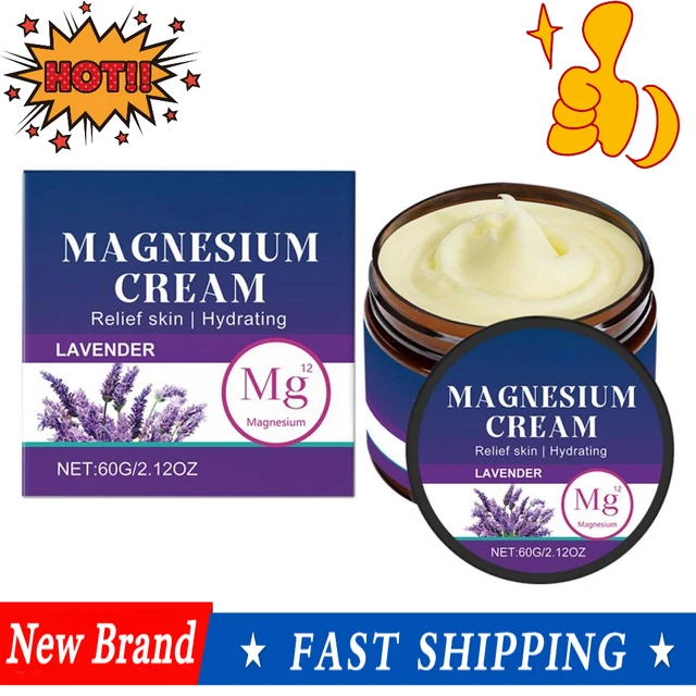 MAGNESIUM CREAM FOR Sleep & Cramps ， Lavender Muscle Relief, Relaxation Hot £4.63 - PicClick UK
