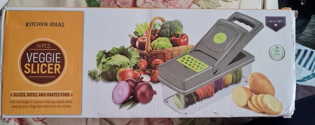 VEGETABLE MANDOLIN, NEW 14pcs,kitchen ideas £5.00 - PicClick UK