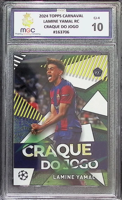 LAMINE YAMAL RC Fc Barcelona Craque Do Jogo 2024 Topps Carnevale MGC 10 no PSA EUR 150,26 ...