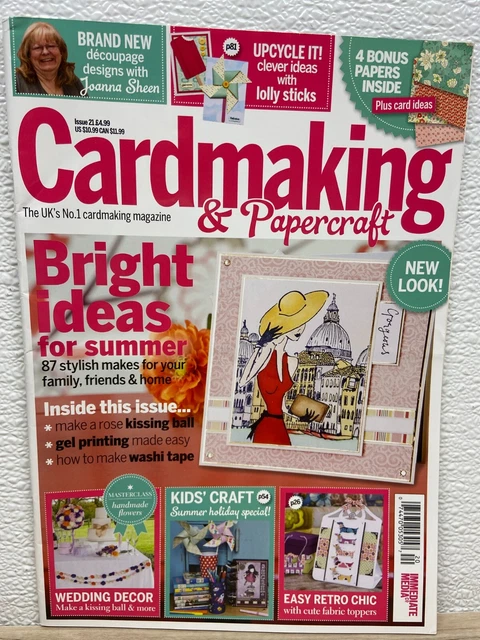 CARDMAKING & PAPERCRAFT UK Craft Book Magazine Issue 21 No Gift Inside ...