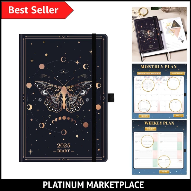 DIARY 2025 - A5 Diary 2025 from January 2025 to December 2025, 2025 ...