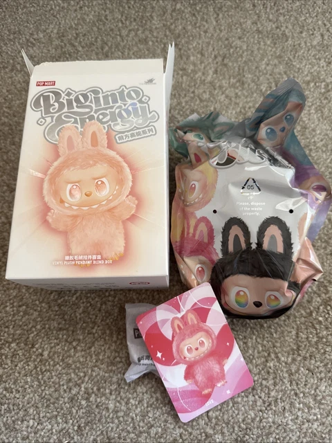 GENUINE POP MART Labubu - Big Into Energy (BIE) - Love (Red & Pink ...