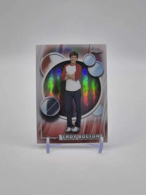 TOPPS CHROME DISNEY 2026 Troy Bolton High School Musical Refractor Card ...