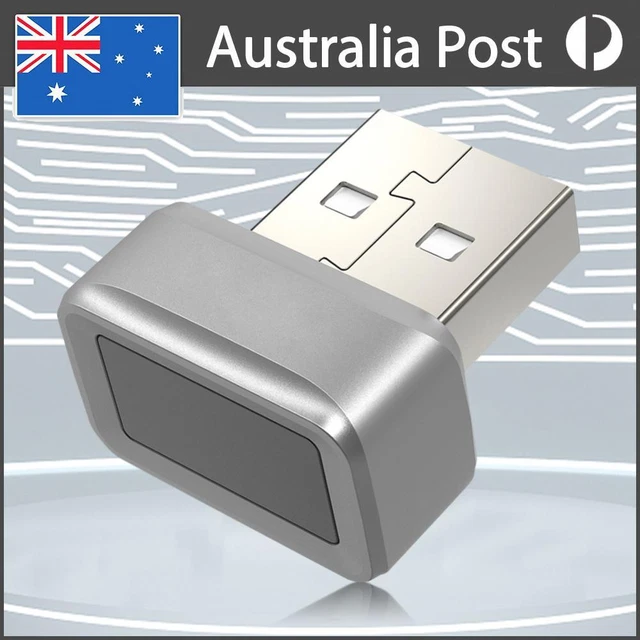 USB FINGERPRINT KEY Reader FIDO U2F Windows Hello 360° Touch for PC Or ...
