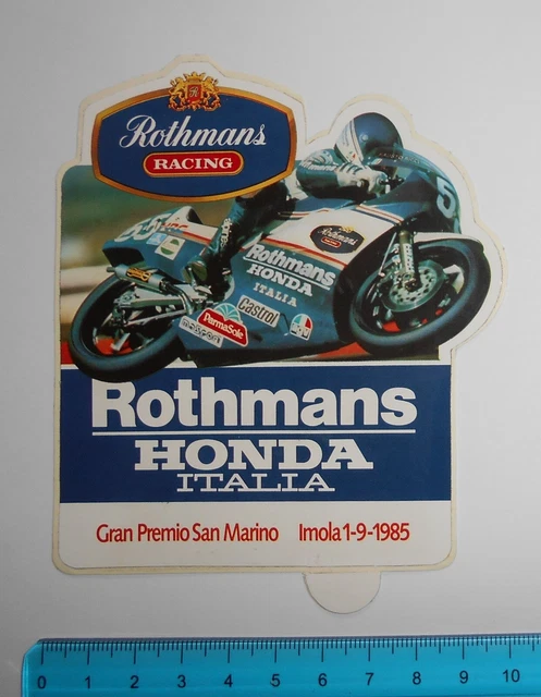 ADESIVO STICKER VINTAGE Autocollant Auto Moto Tuning Rothmans Racing ...