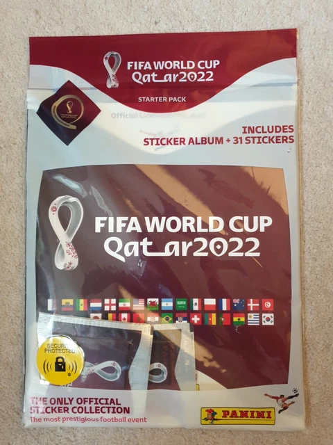 PANINI FIFA WORLD Cup Qatar 2022 Official Starter Pack Sticker Album Book + 31 £13.99 - PicClick UK