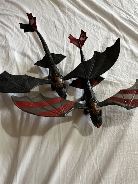 HOW TO TRAIN Your Dragon Toothless Racing Stripes Figure (2013) X2 ...
