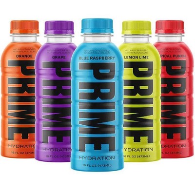 PRIME HYDRATION DRINK By (LOGAN PAUL x KSI) Blue Raspberry Tropical ...