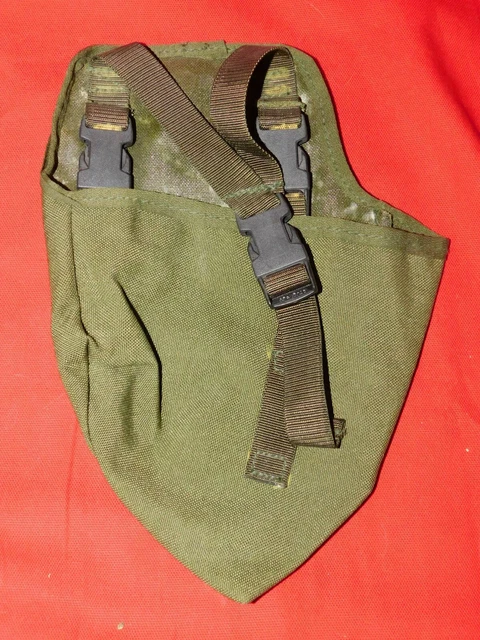 BRITISH ARMY GREEN PLCE Webbing shovel Entrenching Tool Pouch Early ...