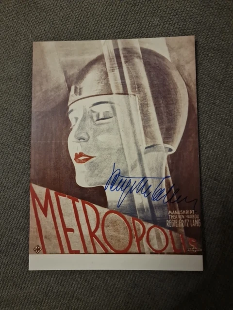 BRIGITTE HELM METROPOLIS Autogramm Karte a. Foto Autograph signed ...