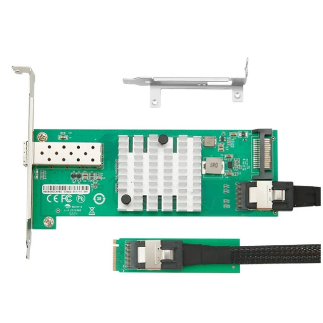M.2 TO SINGLE Port 10G SFP+ Fiber Optic Card JL82599EN Chip X520-DA1 ...