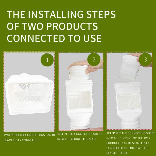 GUTTER DOWNSPOUT EXTENSIONS,FLEXIBLE Rain Drain Downspout Extender With ...