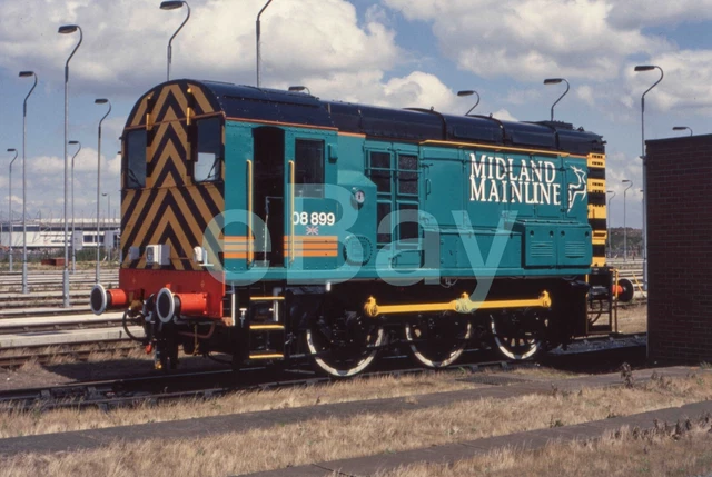 35MM RAILWAY SLIDE of Class 08 08899 @ Derby Etches Park Copyright to ...