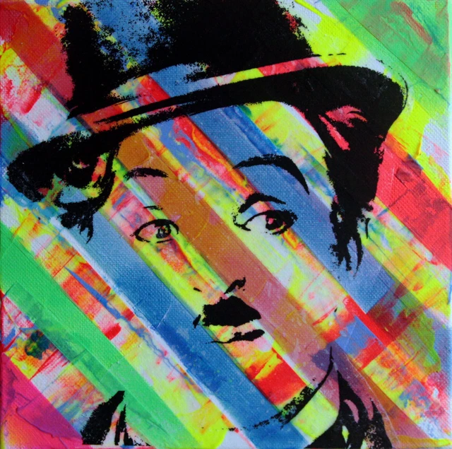 CHARLOT TABLEAU pop street art graffiti PyB painting canvas french ...