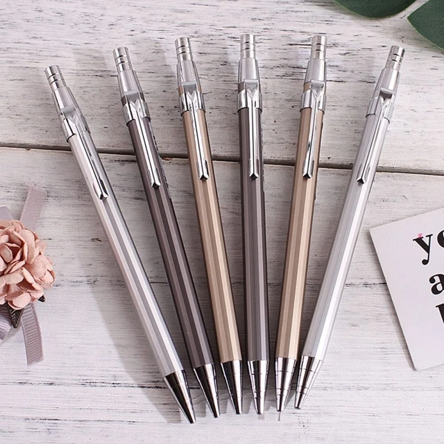 METAL AUTOMATIC PENCIL Drawing Writing Tool Movable Pencil Stationery ...
