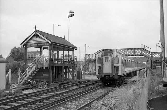 GORING BY SEA Signal Box Demolition EMU 1703 10.7.88 John Vaughan ...