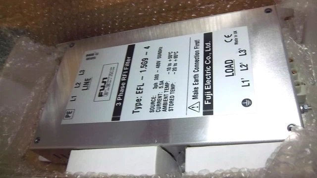FILTRE RFI 3 Phases Fuji Electric Efl 1.5G9-4 Neuf Efl15G94 EUR 169,50 ...